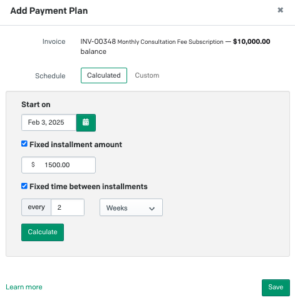 Invoicing for Customer Payment Plans & Installment Billing | Invoiced